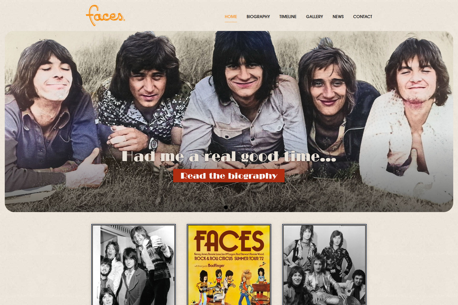 The Faces - Official Music Website - Engine Room Technology