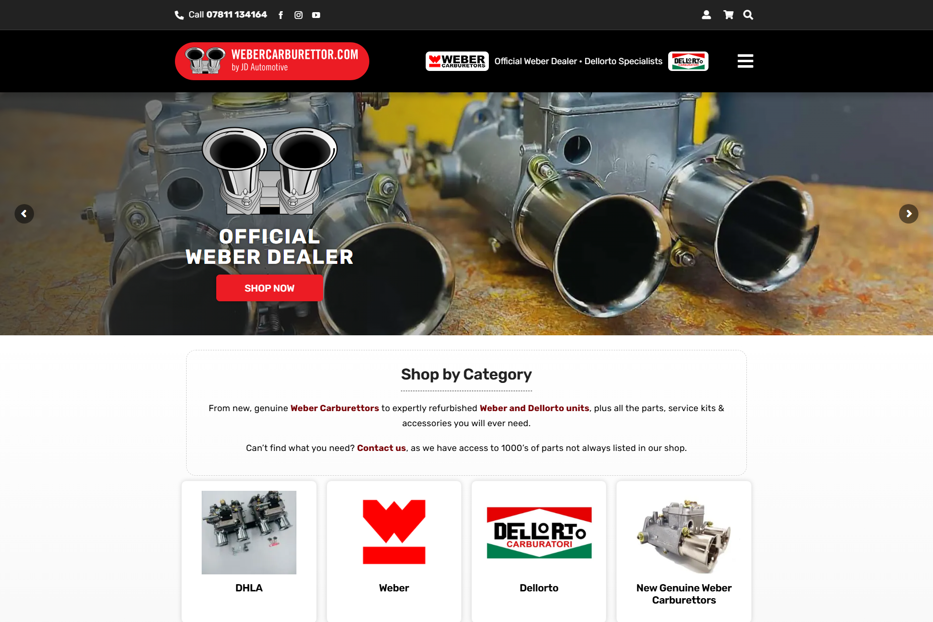 Weber Carburettor Website - Engine Room Technology